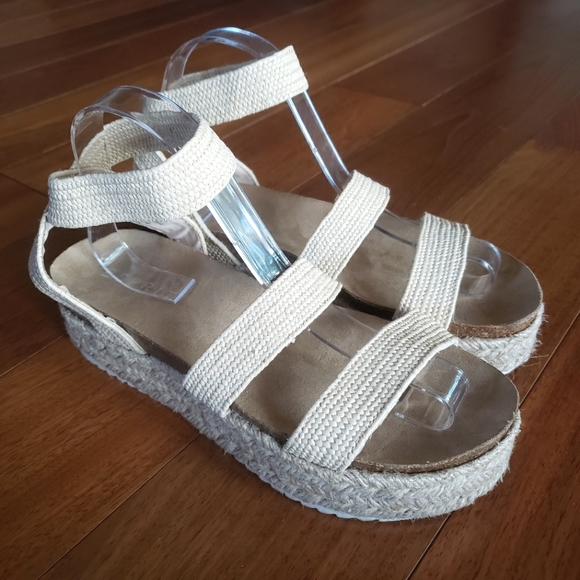 Esprit | Shoes | Esprit Gigi Platform Espadrilles Sandals Natural ...